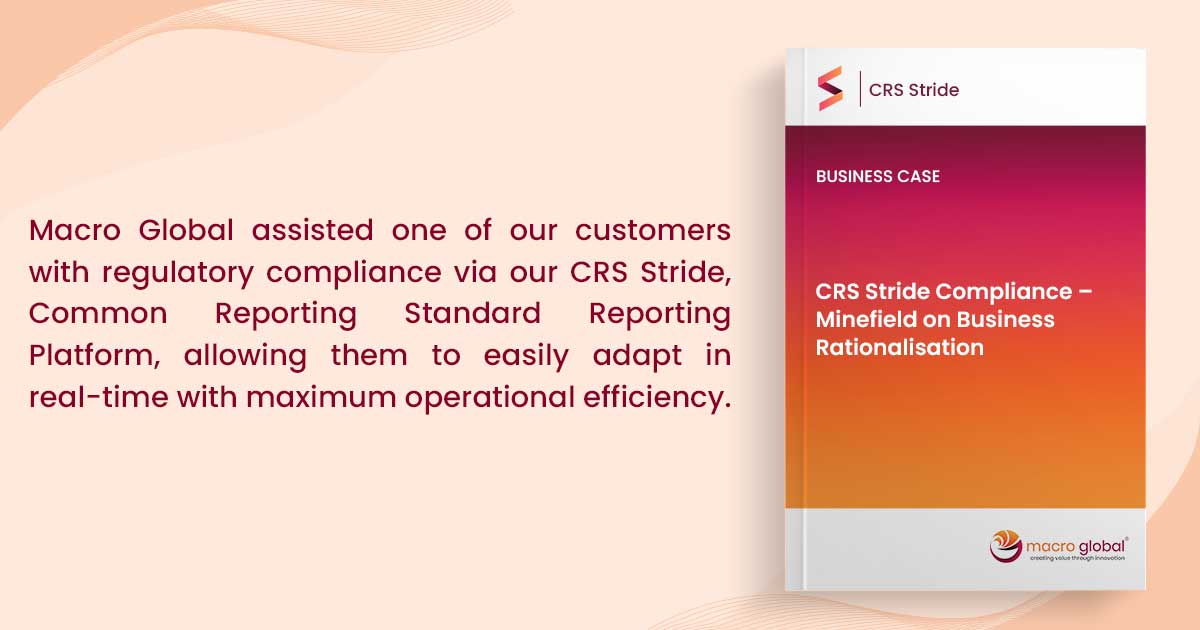 CRS Stride - Business Case: Solving Data aggregation and accuracy